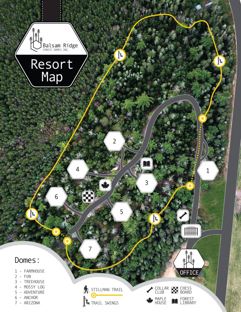 Resort Maps - Balsam Ridge Forest Domes Inc.